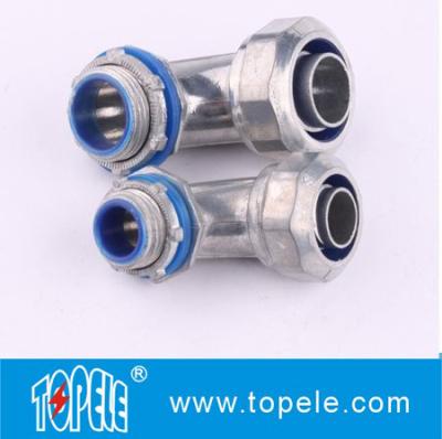 China 90° Liquid Tight Flexible Conduit Connector - Zinc Die Cast, 3/8