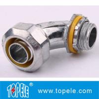 China 90° Liquid Tight Flexible Conduit Connector - Zinc Die Cast, 3/8