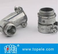 China Zinc Die-cast Flexible Conduit Straight Squeeze Connector 3/8 to 2 Inch for sale