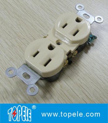 China Square Panel GFCI Floor Socket Receptacles 125V 15A/20A Copper Aluminum Alloy Pop-Up Type with 1.2mm Metal Box for sale
