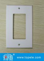 China 1 Gang 2 Gang Plastic Decorative Duplex GFCI Receptacles Wallplate with V2 Flammability Rating and 2-Year Warranty for sale