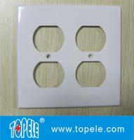 China 1 Gang 2 Gang Plastic Decorative Duplex GFCI Receptacles Wallplate with V2 Flammability Rating and 2-Year Warranty for sale