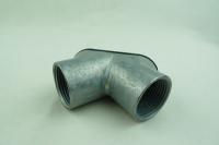 China Zinc Die Cast 90 Degree EMT IMC Pull Elbow Conduit Fittings 1/2 to 2 Inch for sale