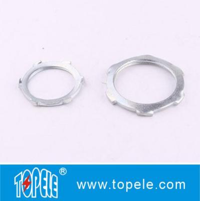 China TOPELE 1/2 to 4 Inch Galvanized Steel Locknut for Rigid Conduit Heavy Duty for sale