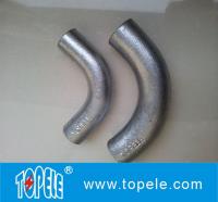 China BS4568 Malleable Iron Solid Elbow 20mm 25mm 90 Degree Conduit Fittings with Hot-Dip Galvanized Finish for sale