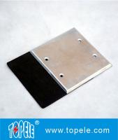 China Flat One-Gang Aluminum Stamped Weatherproof Cover with Gasket and Screws for Indoor/Outdoor Electrical Boxes for sale