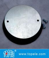 China Flat One-Gang Aluminum Stamped Weatherproof Cover with Gasket and Screws for Indoor/Outdoor Electrical Boxes for sale