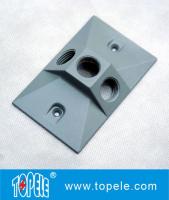 China Vertical Aluminum Rectangular Weatherproof Electrical Box Covers with 1/2