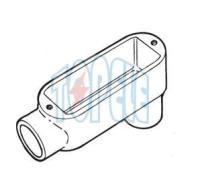 China Power Coated Rigid Aluminum Conduit Body LB Style - 4.25