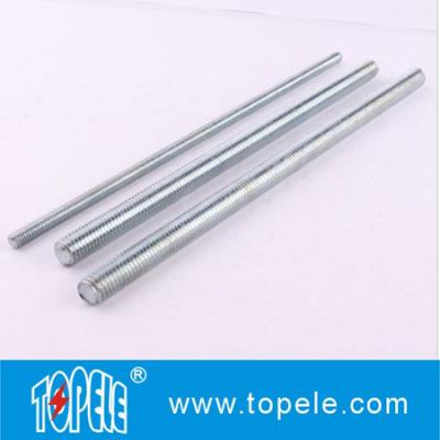China DIN 975 Zinc Plated Steel Threaded Rods 1/4-20 to 1/2-13 with 10 ft Length for Unistrut Channel Support Systems for sale