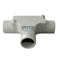China AS/NZS 2053 PVC Conduit Inspection Tee 20mm 25mm Electrical Fitting for sale