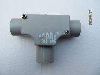 China AS/NZS 2053 PVC Conduit Inspection Tee 20mm 25mm Electrical Fitting for sale