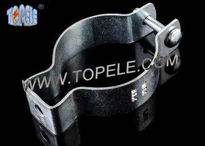 China Galvanized Steel Conduit Hanger 1/2 to 4 Inch with Bolt Nut for EMT Rigid Pipe for sale