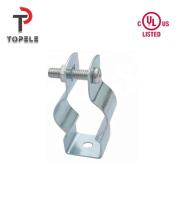 China UL Standard Electrical Conduit Pipe Hanger with Bolt and Nut 1-1/2 Inch Pre-Galvanized Steel for sale
