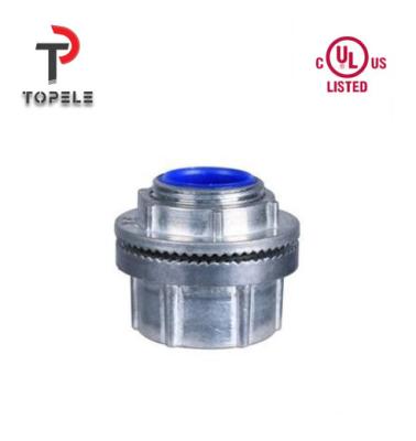 China 1/2 Inch Rigid Watertight Hub Connector Threaded Conduit Fittings UL Standard Zinc Die Cast for sale