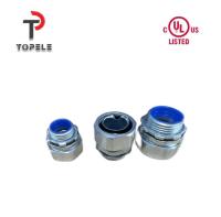 China UL Standard Liquid Tight Flexible Conduit Connector Straight 1/2 to 4 Inch Zinc Die Cast for sale