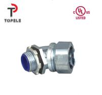 China Zinc Liquid Tight Flexible Conduit Connector 45 Degree Angle NPT 1/2 to 4 Inch UL for sale