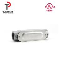 China TOPELE C Threaded Aluminum Rigid Conduit Body Corrosion Resistant UL Listed 1/2 to 4 Inch for sale