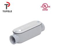China TOPELE C Threaded Aluminum Rigid Conduit Body Corrosion Resistant UL Listed 1/2 to 4 Inch for sale