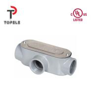 China TOPELE 4 Inch Aluminum Rigid Conduit Body T Type UL Listed 1/2-4 Trade Sizes for sale