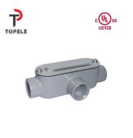 China TOPELE Threaded Aluminum Die Cast Rigid Conduit Body T Type 1/2