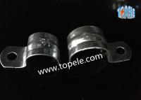 China Zinc Plated Steel EMT Conduit Strap One Hole Clip for 3/8 to 4 Inch Conduit for sale