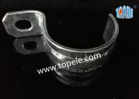 China Zinc Plated Steel EMT Conduit Strap One Hole Clip for 3/8 to 4 Inch Conduit for sale