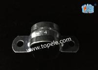 China Galvanized Steel Two Hole EMT Conduit Strap 1/2 to 4 Inch for Secure Mounting for sale