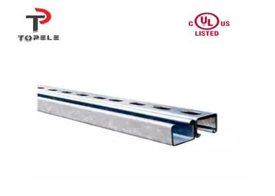 China 41x41 Steel Strut Slotted Channel with Teeth 3.0mm Thickness for Support Systems for sale