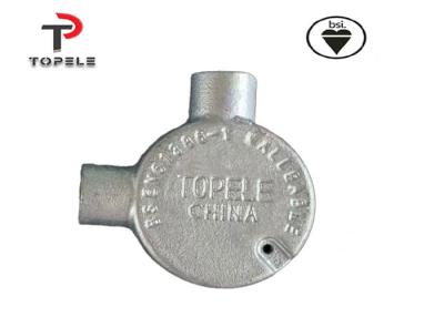 China Electrical Round Junction Box 20mm 25mm Class 4 BS Gi Conduit Fitting for sale