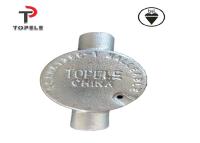 China 2 Way Circular Junction Box Malleable Iron Round Electrical Hot Dipped for sale