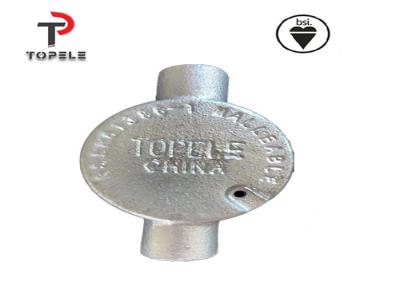China 2 Way Circular Junction Box Malleable Iron Round Electrical Hot Dipped for sale