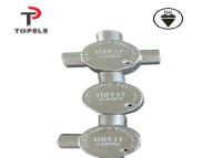 China Galvanized Electrical Circular Junction Box 20mm 25mm Malleable Iron 3 Way Hot Dip for sale