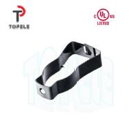 China TOPELE IEC Conduit Fasteners - Black Enamel Steel Clamps 1/2
