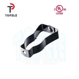 China TOPELE IEC Conduit Fasteners - Black Enamel Steel Clamps 1/2