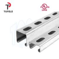 China Hot DIP Galvanized Plain / Slotted Strut Channel Unistrut 41X41X2.5mm for sale