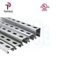 China Hot DIP Galvanized Plain / Slotted Strut Channel Unistrut 41X41X2.5mm for sale