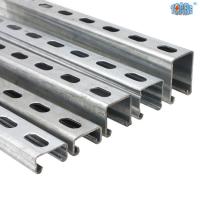 China Hot DIP Galvanized Plain / Slotted Strut Channel Unistrut 41X41X2.5mm for sale