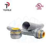 China Galvanized Flexible Steel Conduit Tube 1/2 Inch 16mm EMT Conduit for Cable Protection for sale