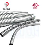 China Galvanized Flexible Steel Conduit Tube 1/2 Inch 16mm EMT Conduit for Cable Protection for sale