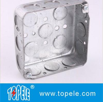 China TOPELE 52151 / 52161 / 52171 Galvanized Steel Square Electrical Outlet Box for sale
