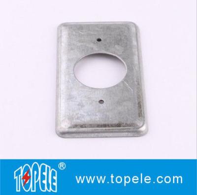 China TOPELE Pre-Galvanized Steel Rectangular Electrical Box Cover 4x2 Inch 0.6-1.6mm for sale