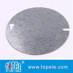 China TOPELE 54C1 54C6 52C00 Electrical Outlet Box Cover Flat Round Octagon 4x4 Inch Pre-Galvanized Steel for sale
