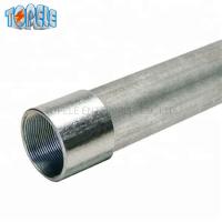 China TOPELE IEC 61386 Rigid Conduit Tube 10ft Length 20mm-110mm Galvanized Steel Electrical Conduit for sale