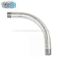 China IEC61386 Rigid Conduit 90 Degree Elbow 20mm-110mm Hot Dip Galvanized Steel Electrical Raceway for sale