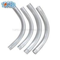 China IEC61386 Rigid Conduit 90 Degree Elbow 20mm-110mm Hot Dip Galvanized Steel Electrical Raceway for sale