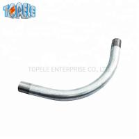 China IEC61386 Rigid Conduit 90 Degree Elbow 20mm-110mm Hot Dip Galvanized Steel Electrical Raceway for sale