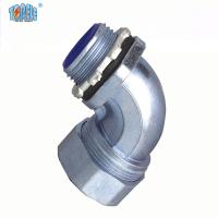 China Liquid Tight 90 Degree Angle Zinc Connector 3/8