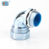 China Liquid Tight 90 Degree Angle Zinc Connector 3/8
