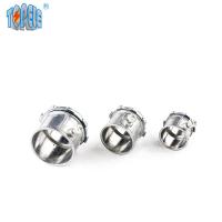 China TOPELE IEC 61386 EMT Connector Set Screw Type 25mm 32mm Silver Zinc Galvanized for sale